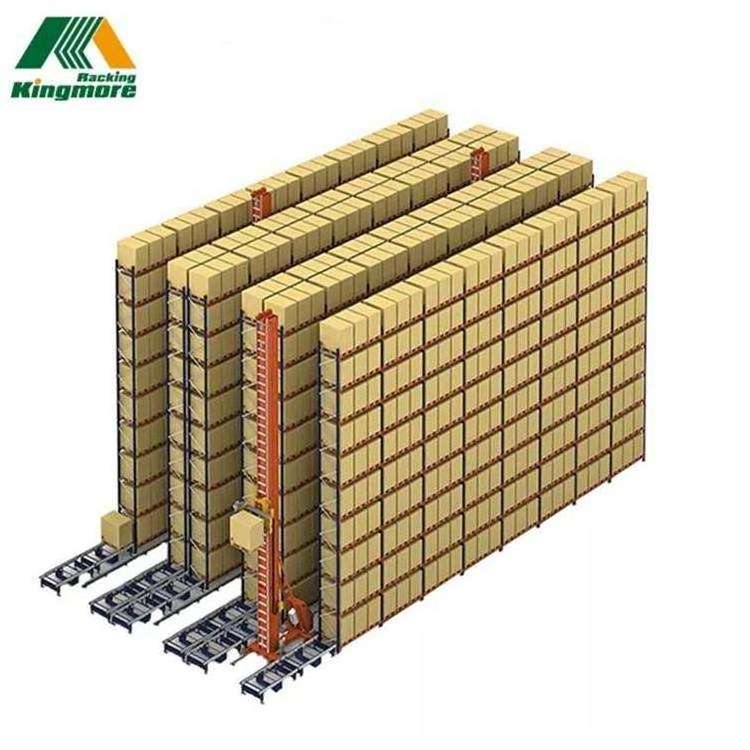 Automatic retrieval system warehouse shelving Q235B steel storage ...