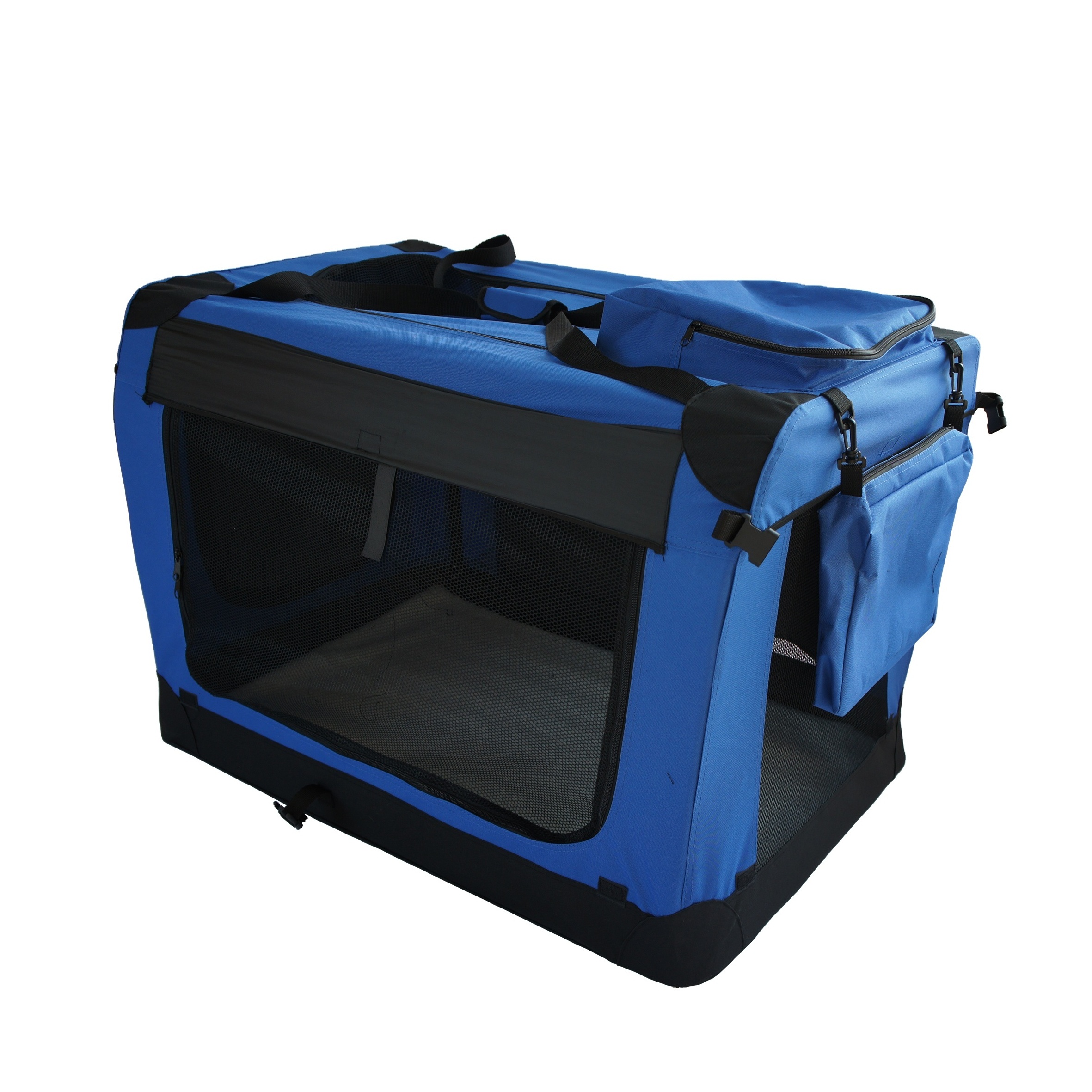 Indoor Outdoor Pet Foldable Collapsible Soft Dog Crate Dog Car ...