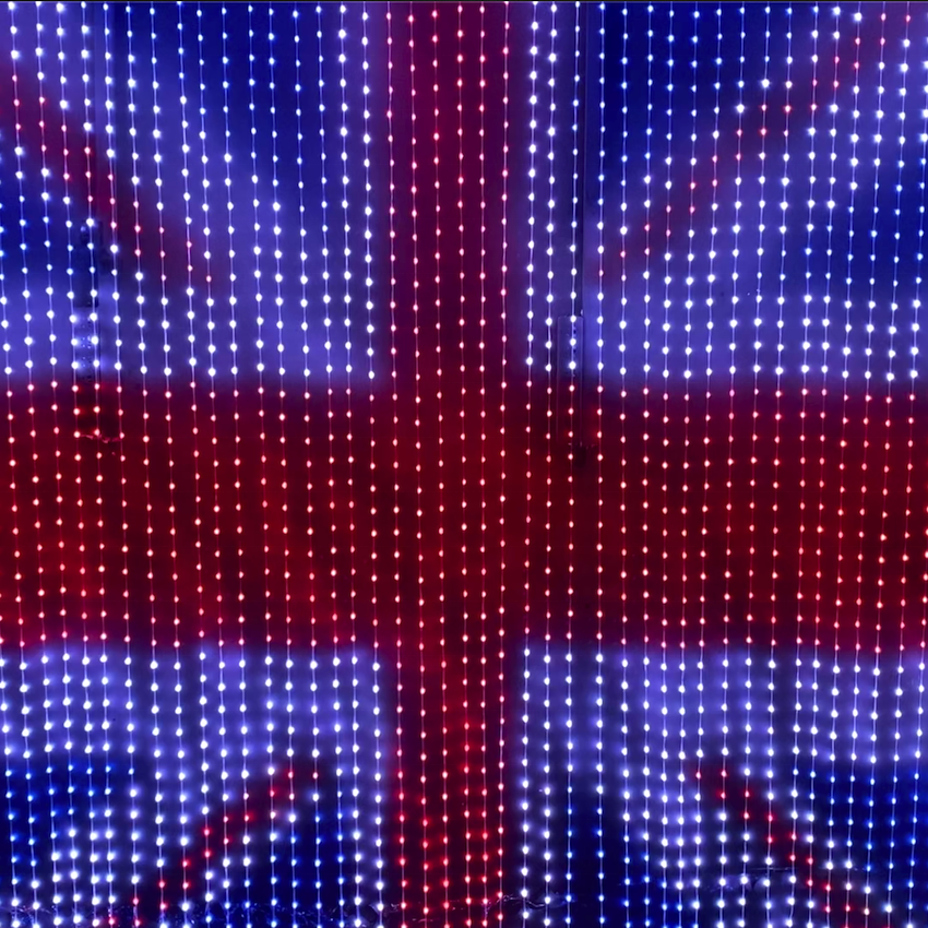 Outdoor holiday decoration stage lights tiny bulb WS2811 DIY curtain ...