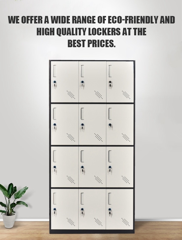 12 doors employee lockers office use steel iron storage cabinet Factory ...