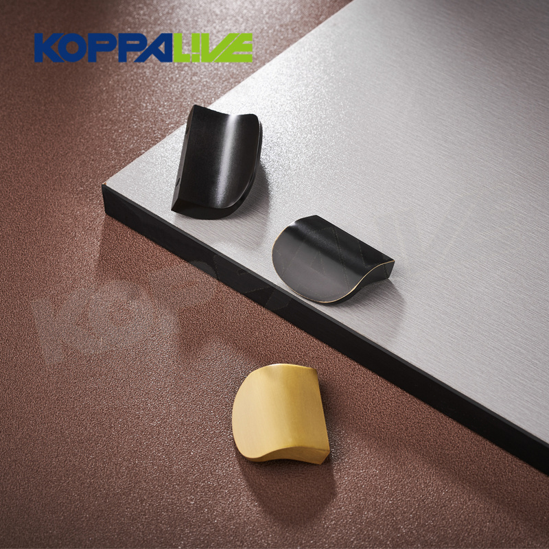 Koppalive Solid Brass Furniture Desk Drawer Knobs Invisible Finger Edge ...