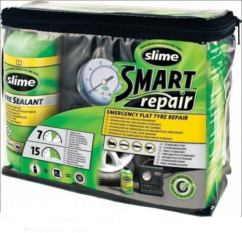 Easy Use Slime Portable Car Repair Kit Tire Puncture Air Compressor ...