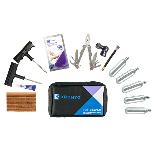 flat tyre repair kit with tire plugs attach wipes | Bestsuppliers.com