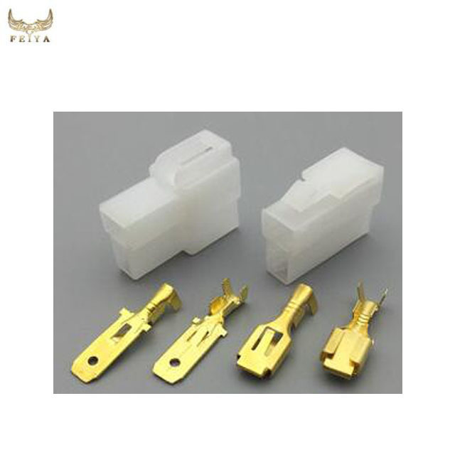 OEM 6.3mm auto electrical connectors types,2 pin electric male female ...