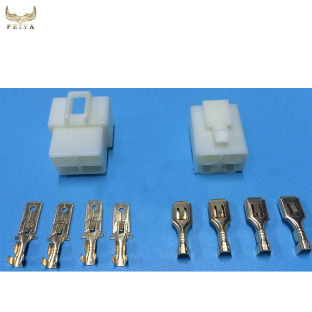 OEM 6.3mm auto electrical connectors types,2 pin electric male female ...