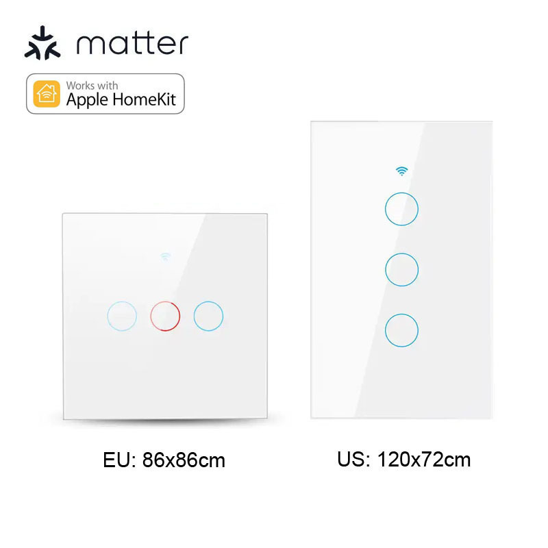 matter over wifi homekit OEM smart iot intelligent EU remote on off 1/2 ...