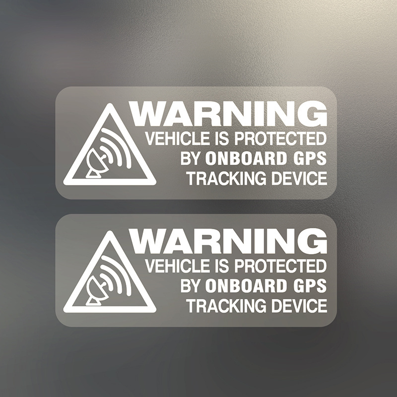 Warning gps tracking on board tracker security car van bike window ...