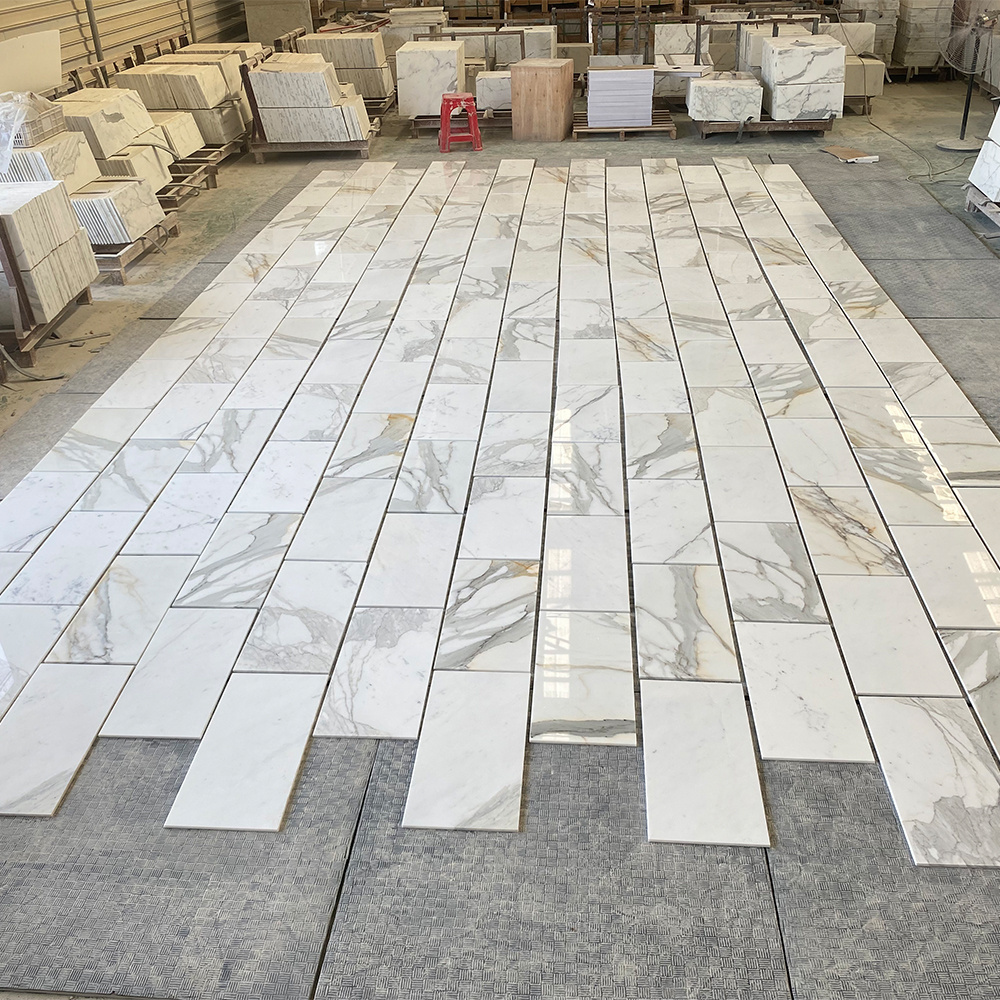 Villa Floor Big Slabs Natural Calacatta Gola Marble stone for Wall and ...