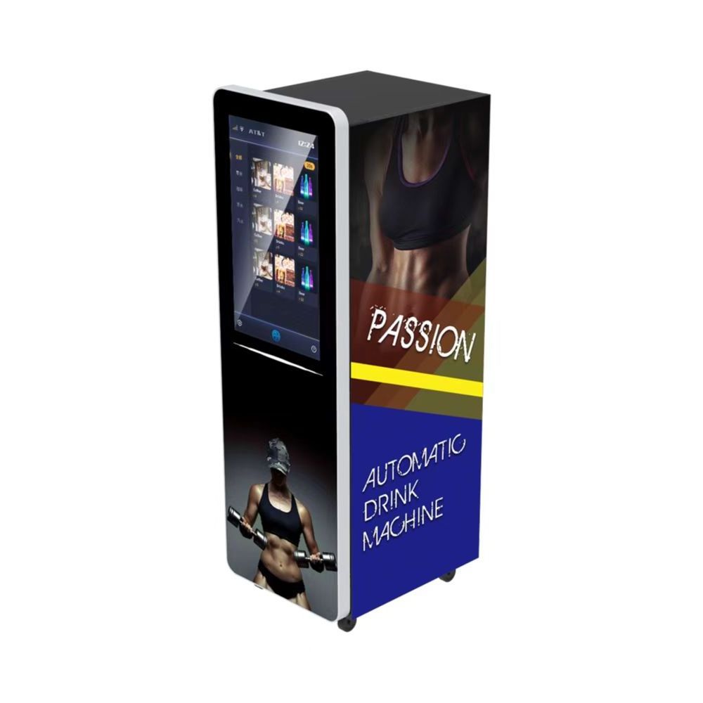 Touch Screen Operate Protein Shakes Cold Energy Drink beverage vending ...