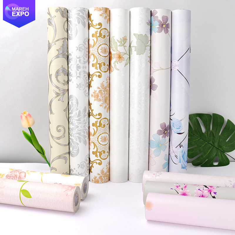 printable pvc wallpaper roll design home floral landscape home european ...
