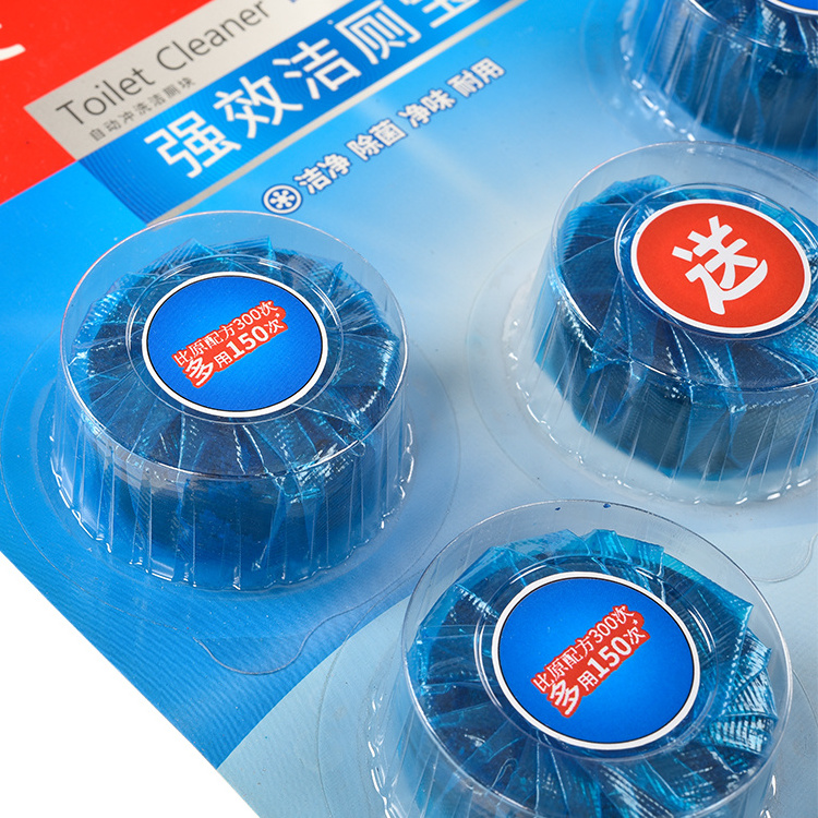 Lanju Easy Dissolve Automatic Toilet Bowl Cleaner Tablet + Toilet Blue ...