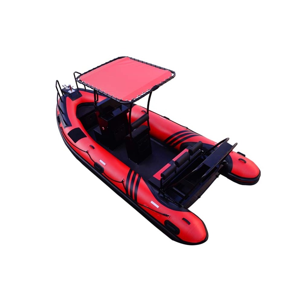 Luxury deep v steering console hypalon rigid inflatable aluminum hull ...