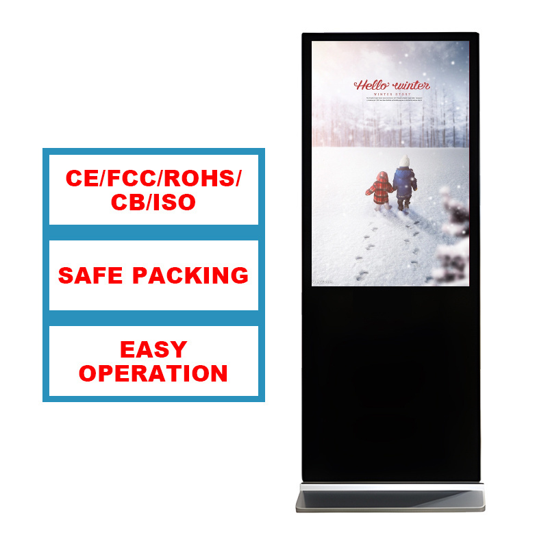 Floor Standing LCD Digital Signage Advertising Display Indoor ...