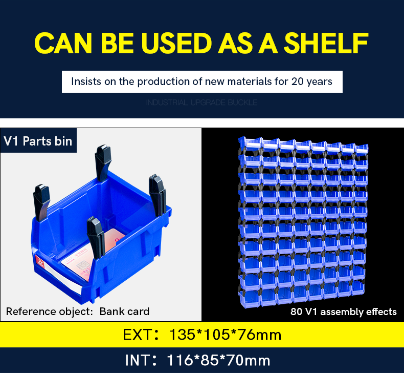 Stocks Warehouse Part Bin Tool Hardware Storage box Picking stackable ...