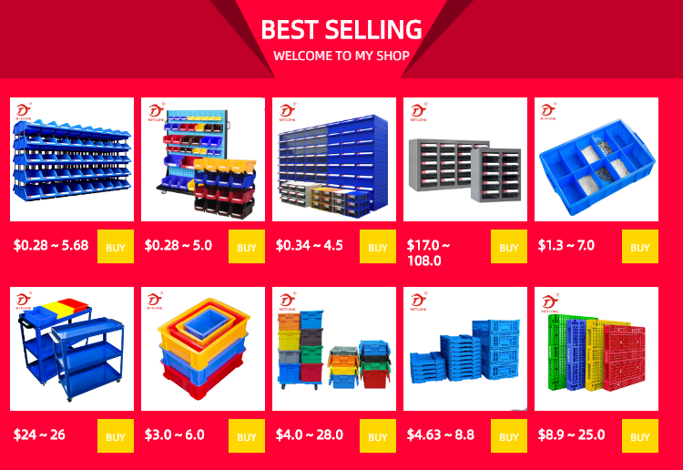 Stocks Warehouse Part Bin Tool Hardware Storage box Picking stackable ...