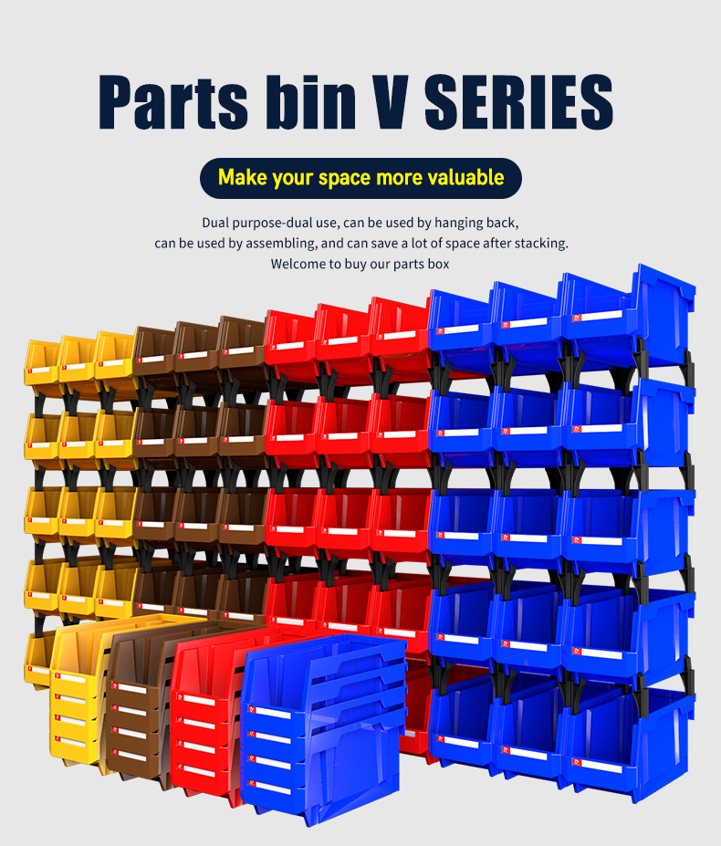 Stocks Warehouse Part Bin Tool Hardware Storage box Picking stackable ...