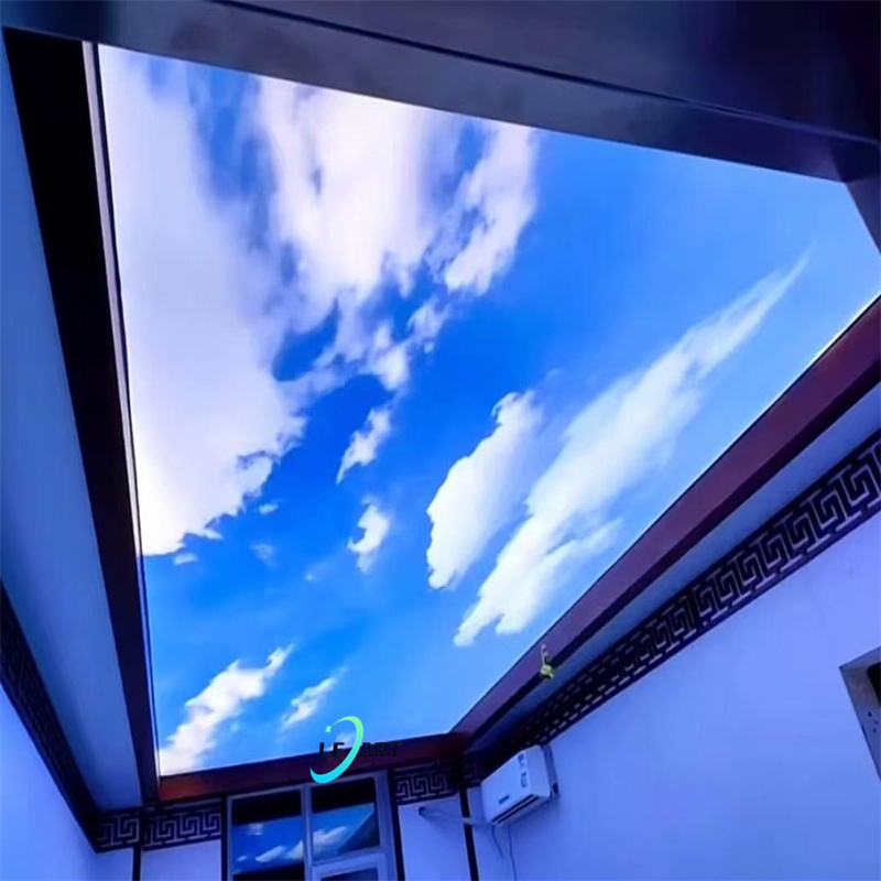 LeArt Luxury Fall Ceiling Ideas Roof Decoration Stretch Led Sky Ceiling ...