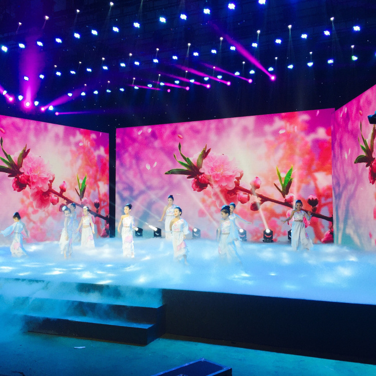 P4.81 Curve Stage Backdrop LED Video Wall Rental Outdoor LED Display ...
