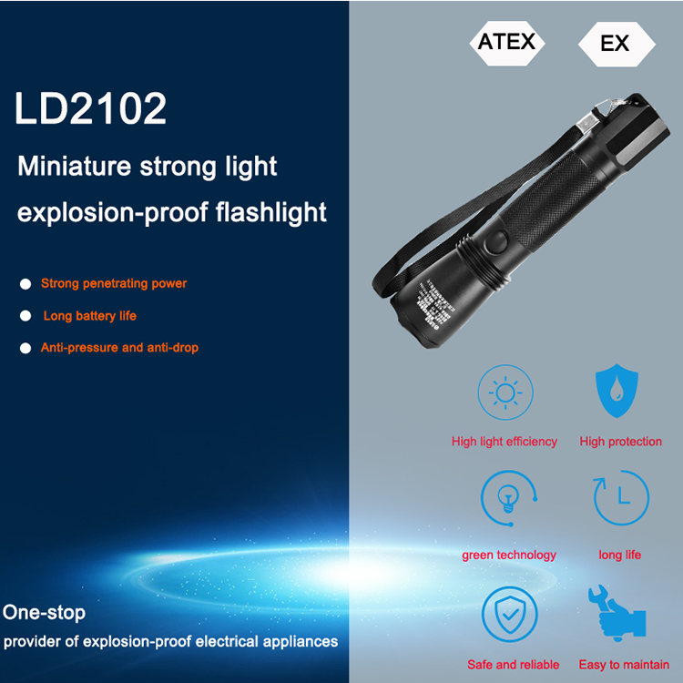 LEDUN - Atex Explosion Proof Rechargeable Flash Light Portable Tactical ...