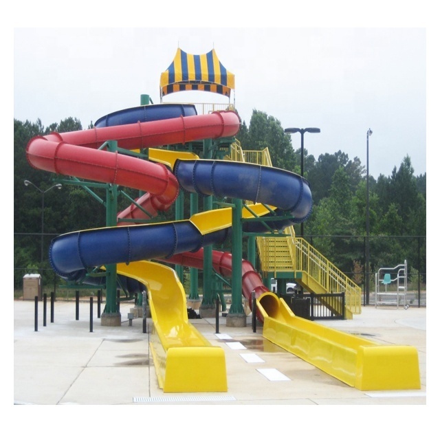 toboggan aqua park equipment water park slides spiral water slide ...