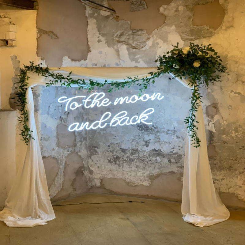 Custom led wedding backdrop lighting led neon sign light happy together ...