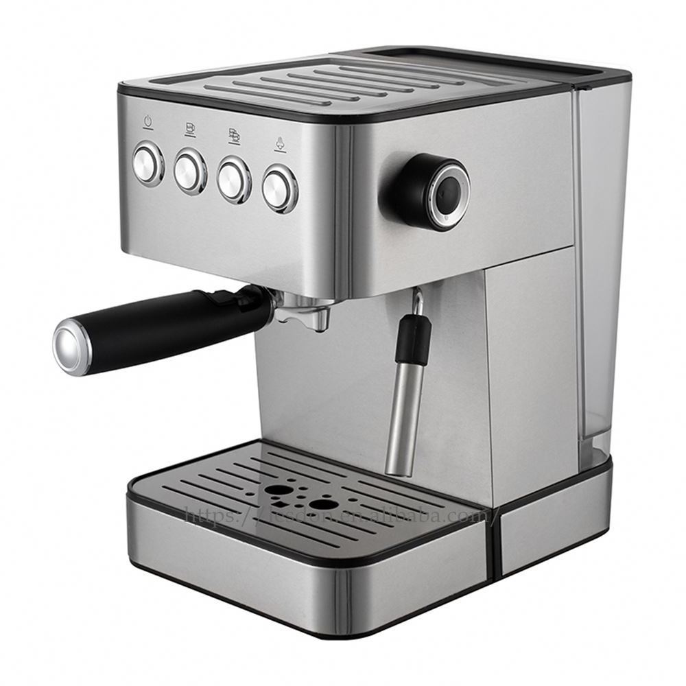 Stainless Steel Cafetera 15 Bar Pressure Italian Electric Travel Semi ...
