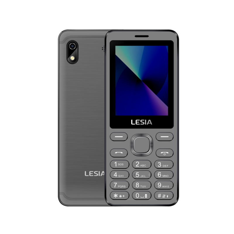 Lesia 2.4 inch dual sim slim very slim feature phone plated keypad ...