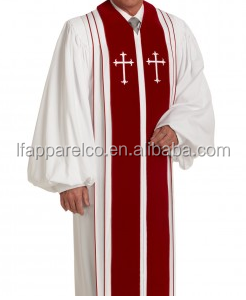 High Quality Bishop Clergy Robes In White/Red Colors | Bestsuppliers.com