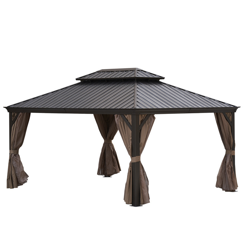 12x16 hardtop gazebo Well Design Aluminum Luxury Pavilion Outdoor ...