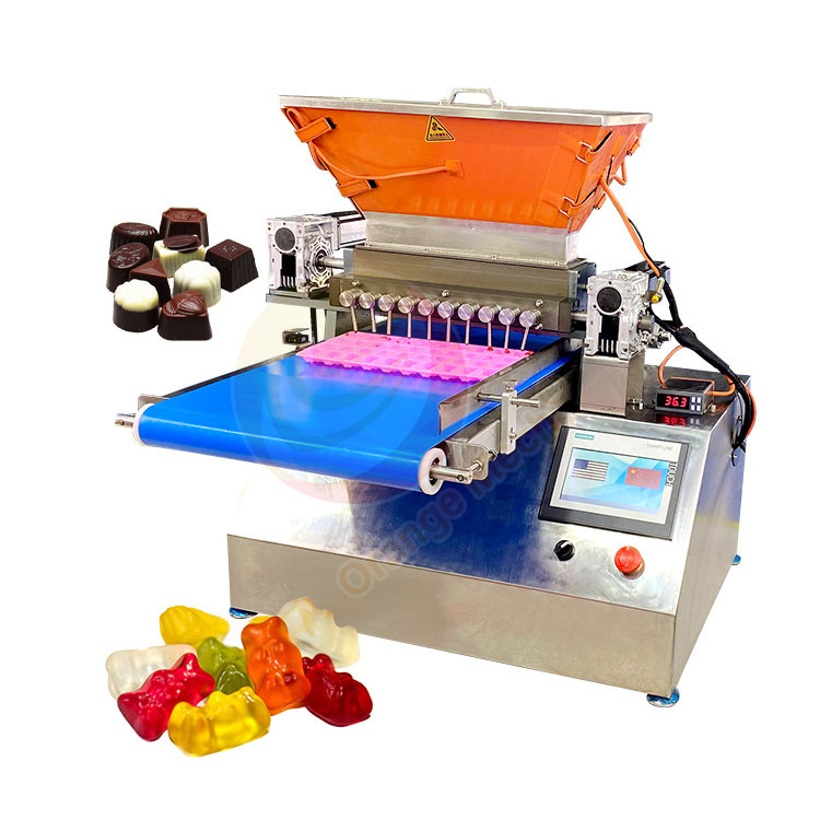gummy candy depositing making machine Small fill chocolate bar pectin ...