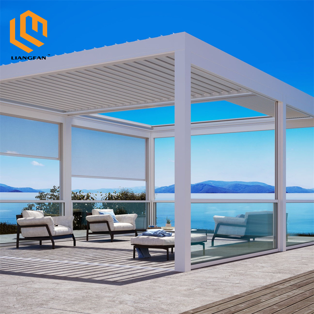 Customized Gazebo 10 x 12 Luxury Pergola Motorized Retractable Pergola ...