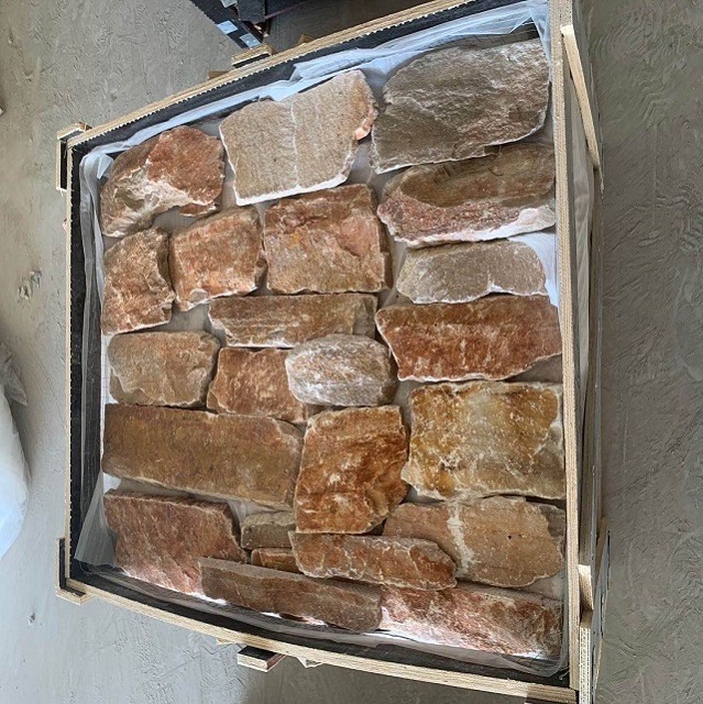 Random Natural Slate Paving Stone Meshed Flagstone Pavers Mats Split ...