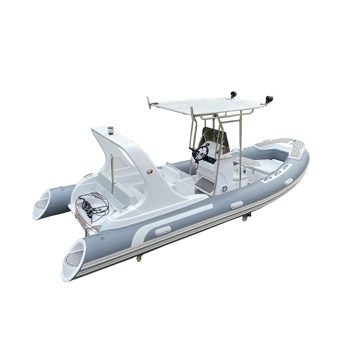 Liya 10 person high speed RIB boat fiberglass hull ambulance boat ...