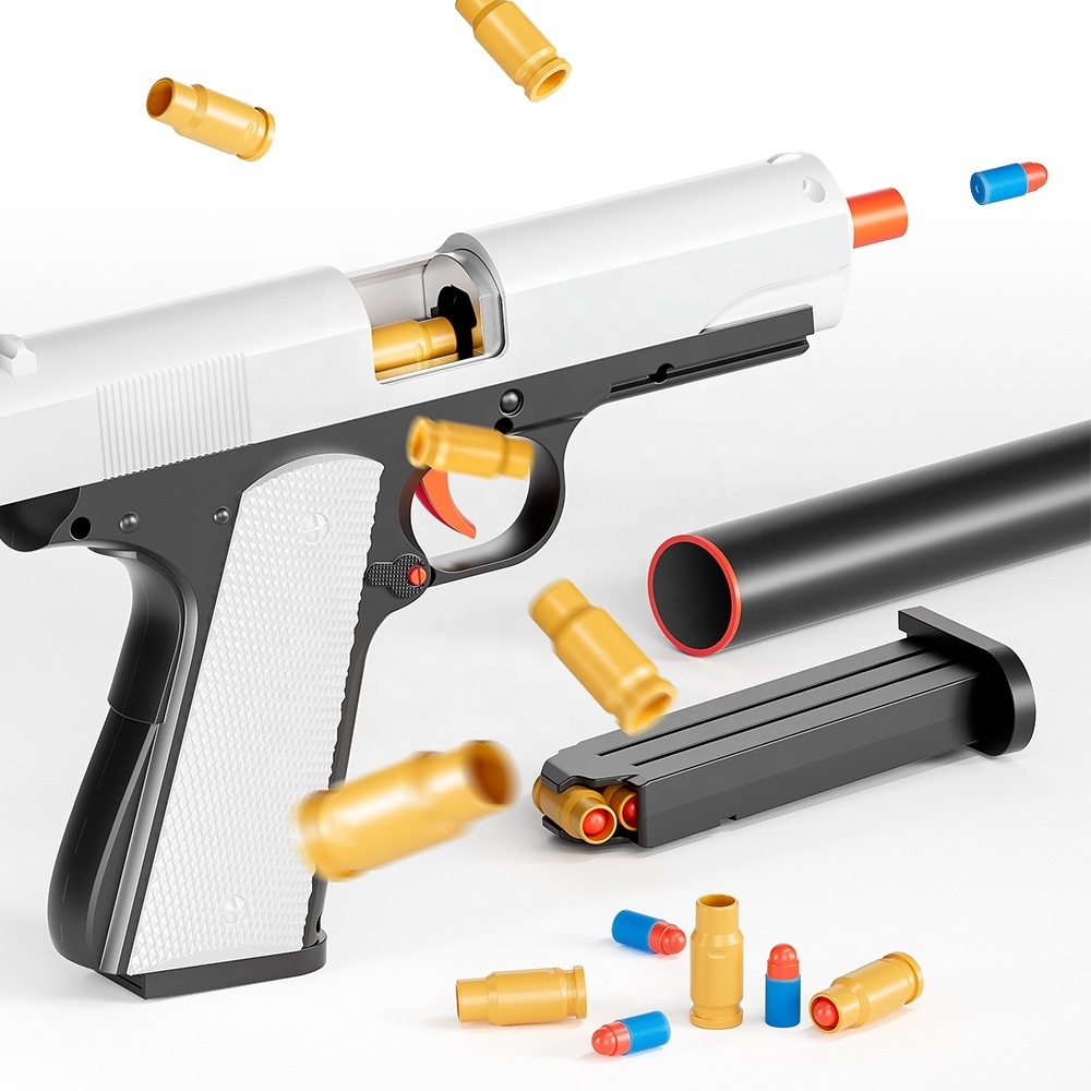 1911 Soft Foam Blaster Toy Gun Shell Ejecting Soft Bullet Toy Gun For ...