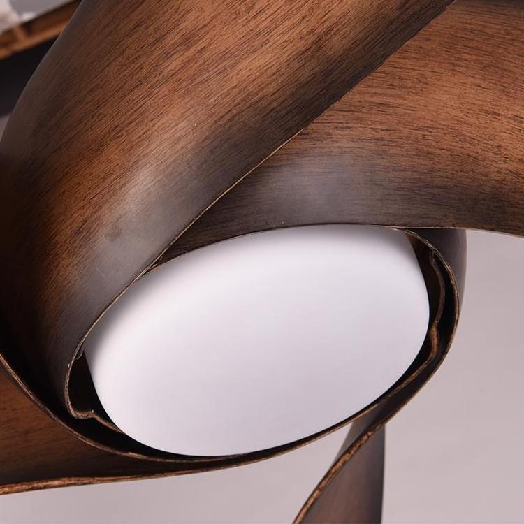 Creative Ceiling Fan Big Size Modern Fancy Wood LED Ceiling Fan Light ...