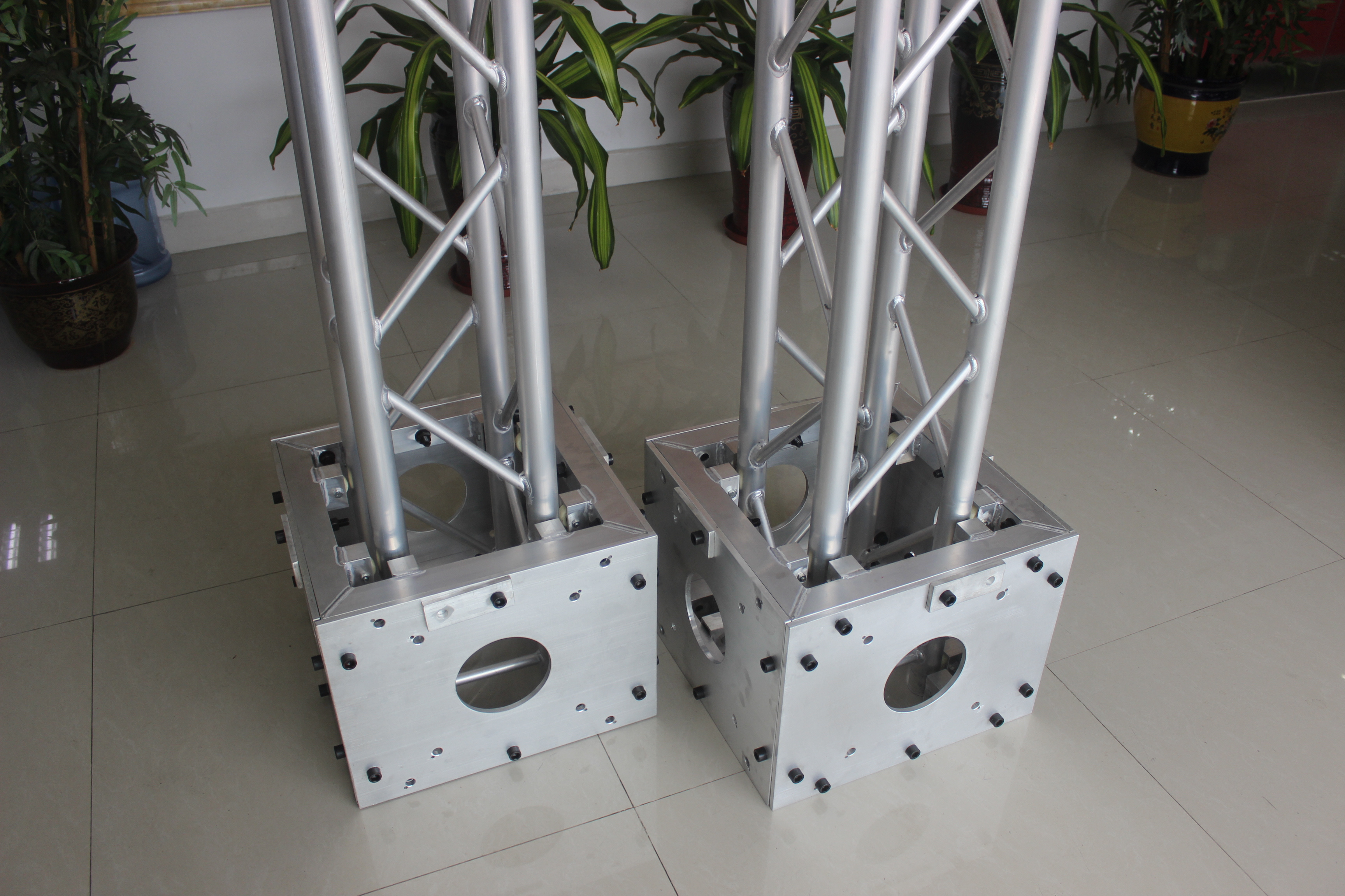 Aluminum truss sleeve block for 290*290mm spigot truss system tower ...