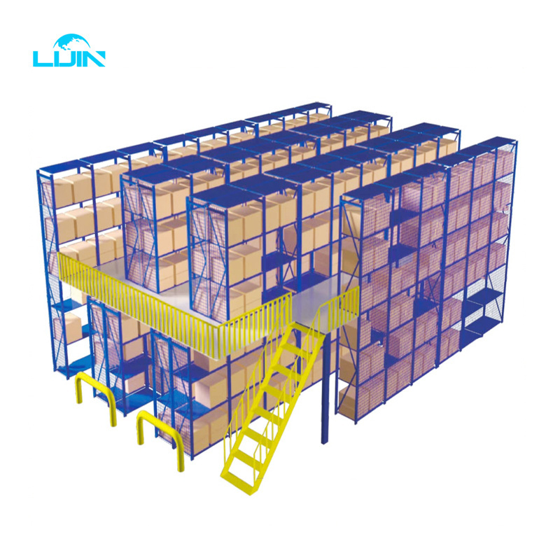Heavy Duty Industrial Warehouse Steel Platforms Shelving Mezzanine ...