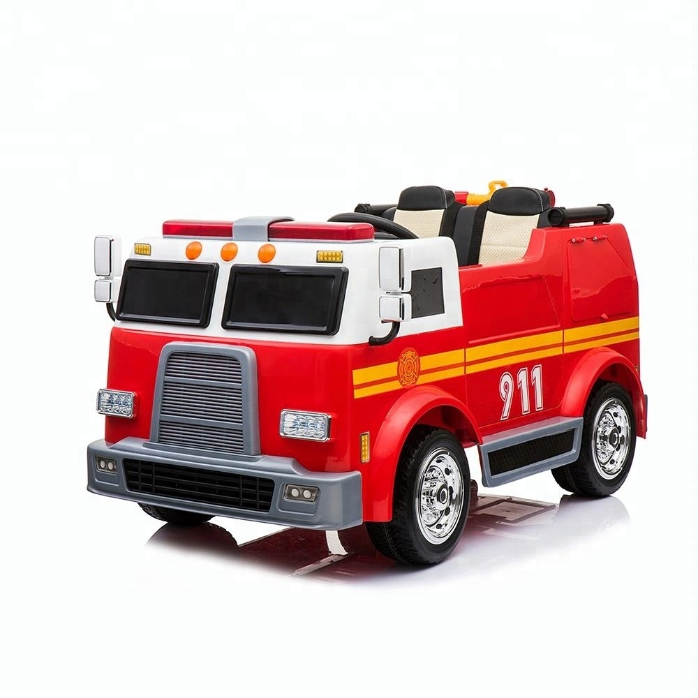 electric fire truck ride on car 2 seater 12V 24V kids electric cars ...