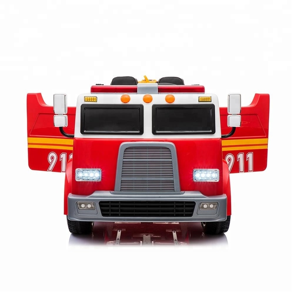 electric fire truck ride on car 2 seater 12V 24V kids electric cars ...