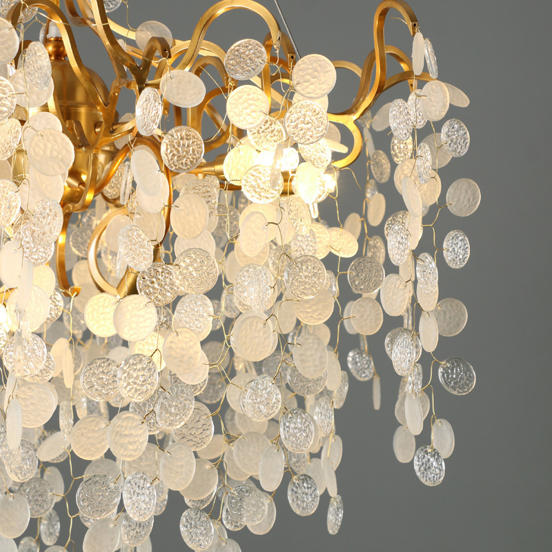 new modern hanging tree branch lamp led raindrop crystal chandelier ...