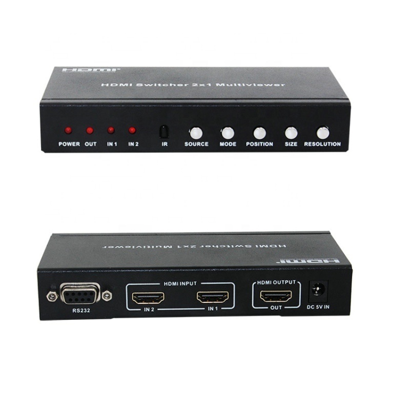 HDMI 2x1 Multi-Viewer with Pip POP 1080p60hz 2 Port HDMI Seamless ...