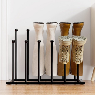 Free Standing Shoe Racks Black Metal Boot Rack Shoe Organizer for Dorm Room Storage Fit for Boots holder space saving BestSuppliers