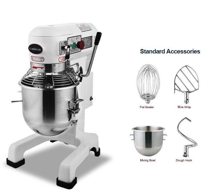 Linrich Commercial Electric Planetary Mixer Food Bakery Stainless Steel ...
