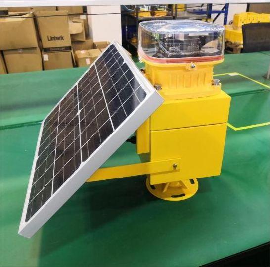 Red Flash Solar powered Medium Intensity Type B Beacon Light For ...