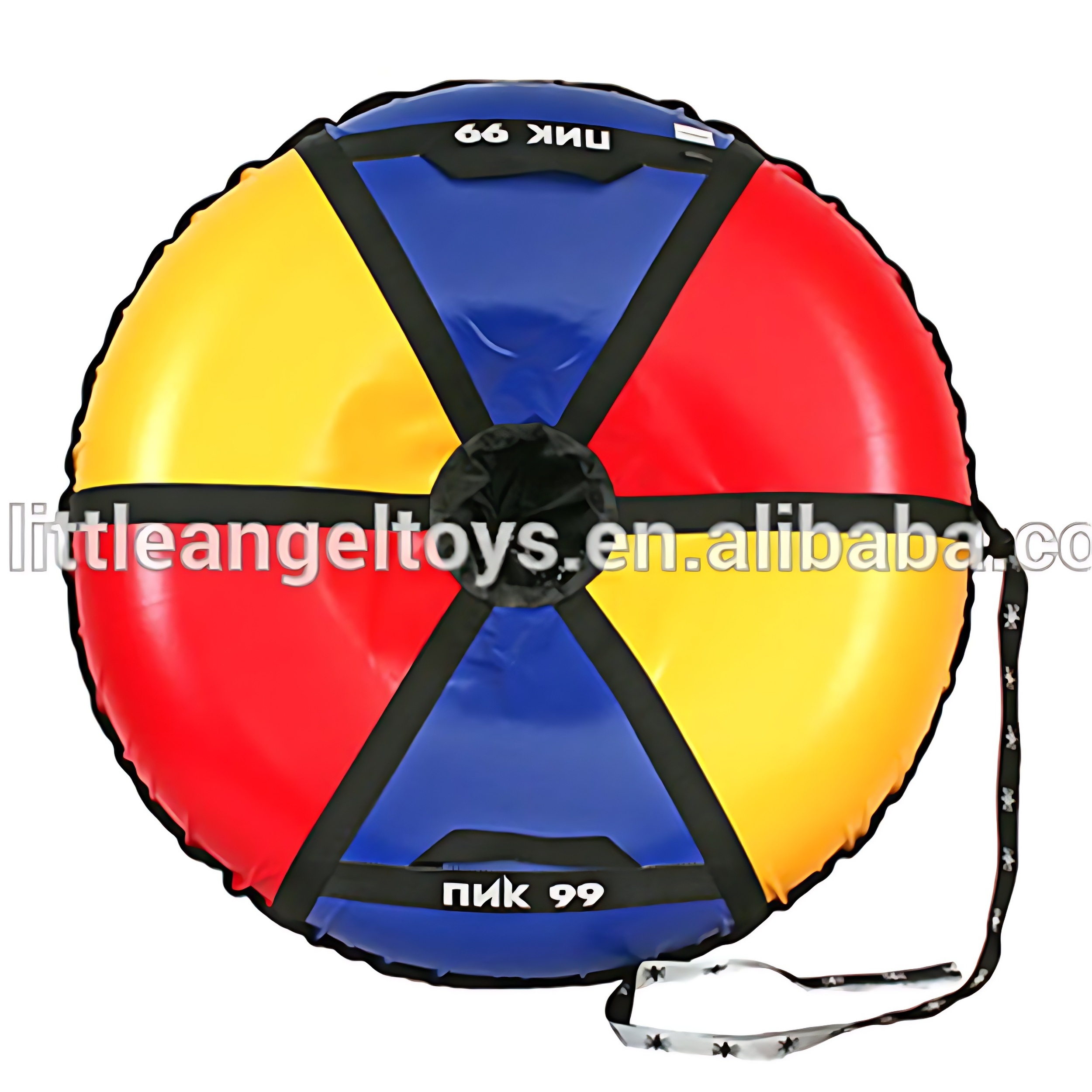 D02 Plastic Snow Sled with Fabric Cover Inflatable Heavy Duty PVC ...