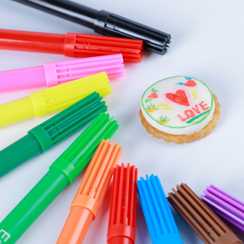 Edible Pigment Pen Fondant Cake Cookie Coloring Marker Edible Ink ...