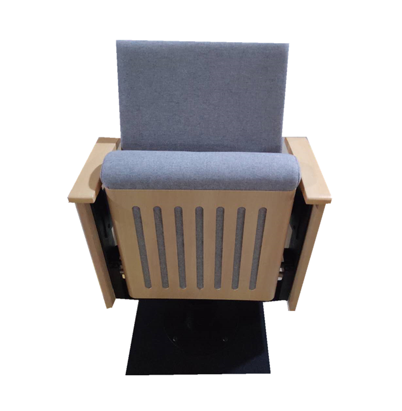 Single Pedestal Auditorium Chair Wood Church Pews Theatre Furniture ...