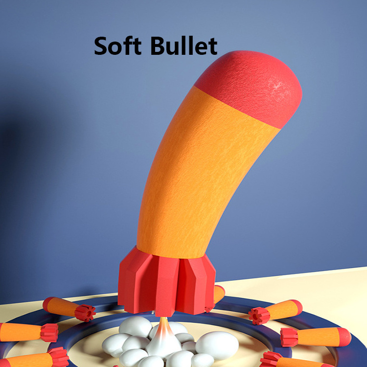 Shark Rocket Soft Bullet Gun Launch Bullets Rocket Launcher Eva Soft ...