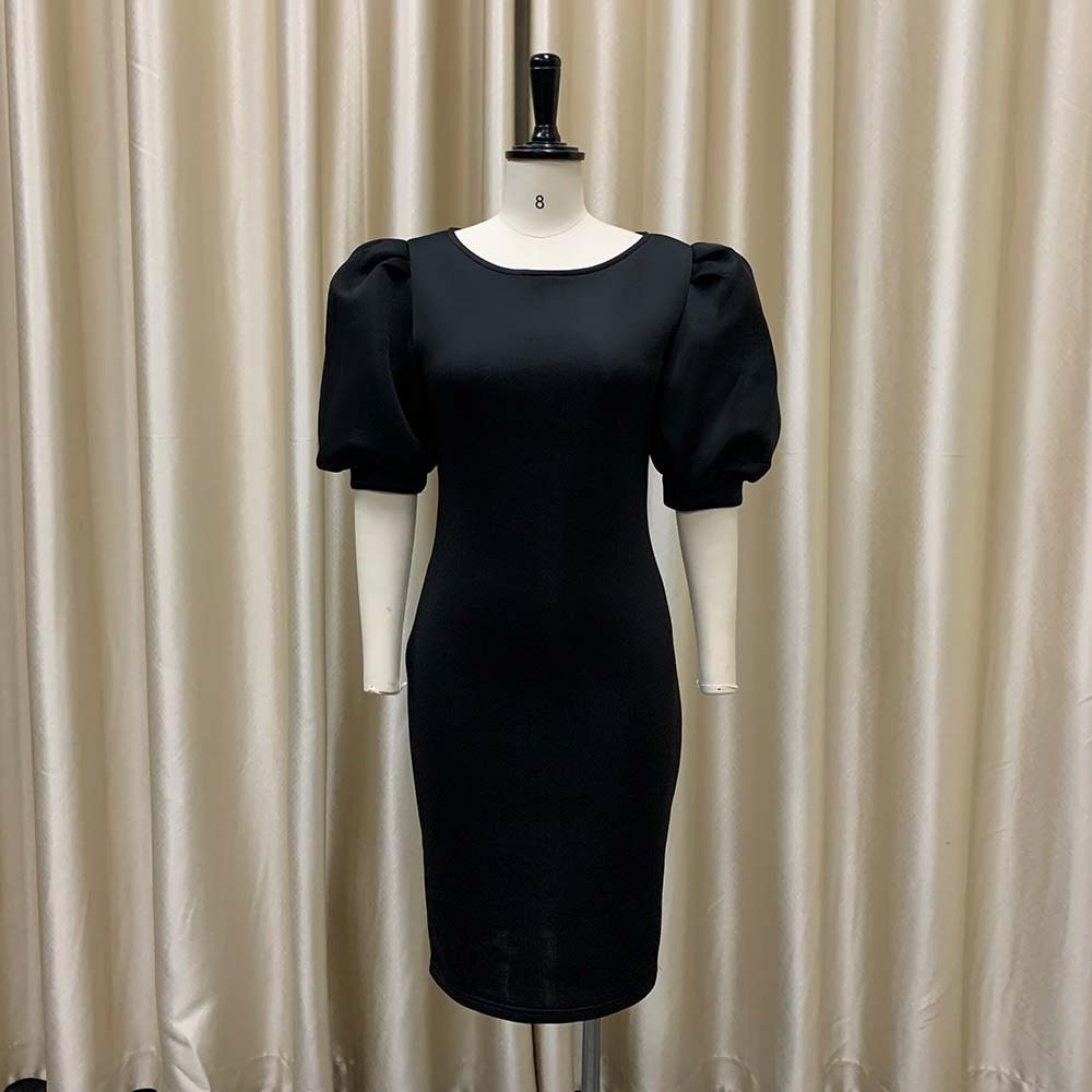 Liu Ming African Fashion Robes Celebrate Women Elegant Short Puff ...