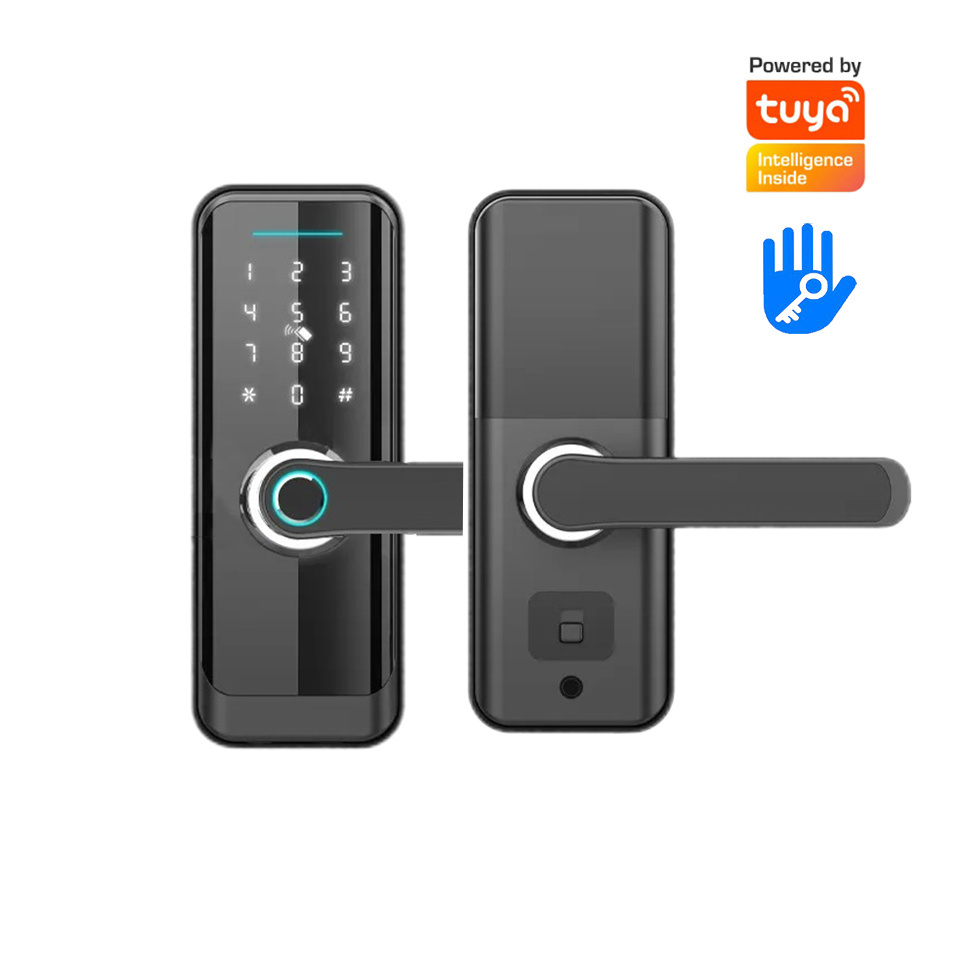 Tuya Smart Rim Door Lock Home Handle Smart lock knob Security TTlock Intelligent Door Locks With ...